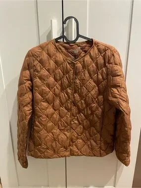 Uniqlo | Jackets & Coats | Uniqlo Warm Padded Jacket In Rust Orange ...